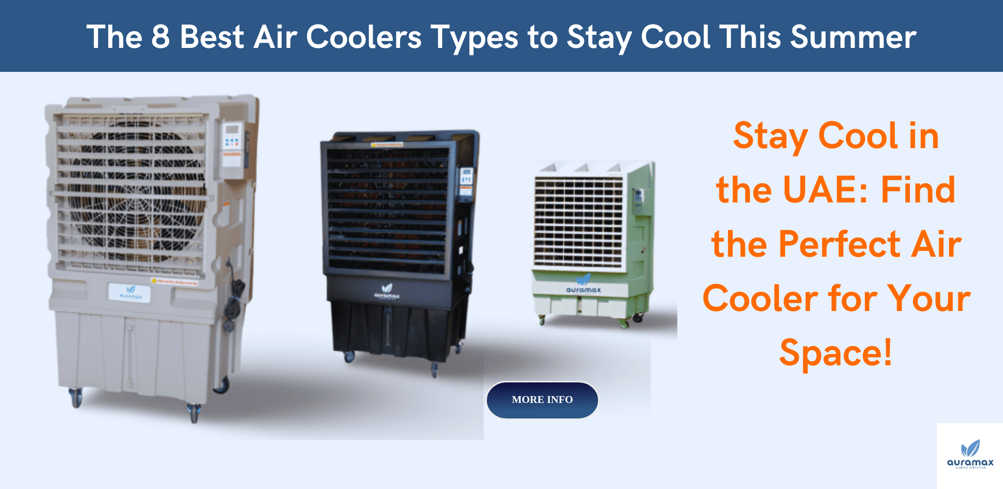 Best Auramax Air Coolers Types Use in UAE Extreme Hot 2025